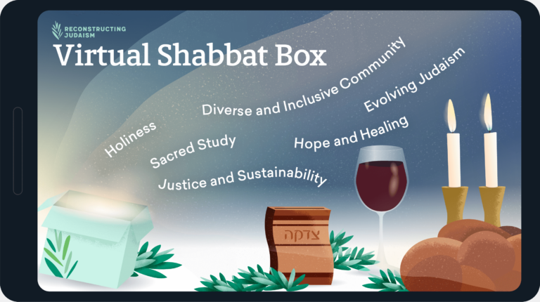 Virtual Shabbat Box - Reconstructing Judaism