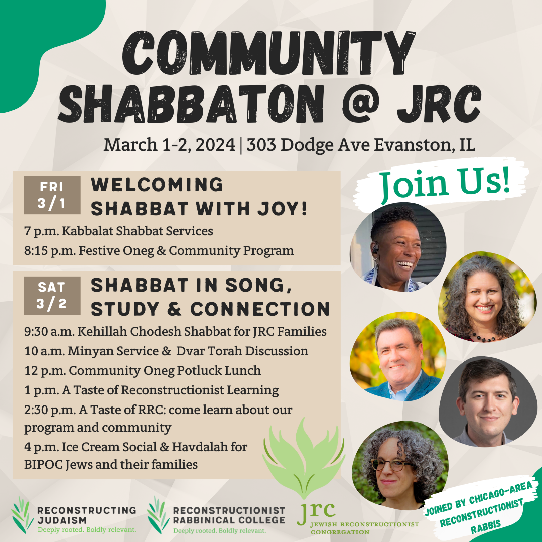 Community Shabbaton @ JRC - Reconstructing Judaism